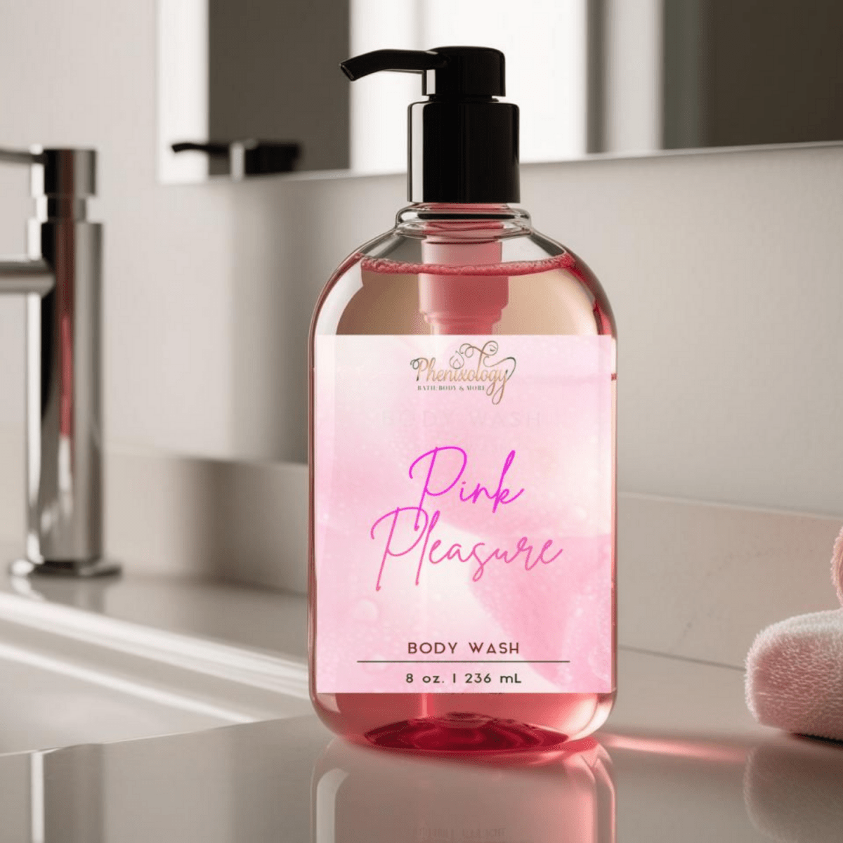 Pink Pleasure Body Wash – Floral Cleanser with Coconut & Vitamin E ...