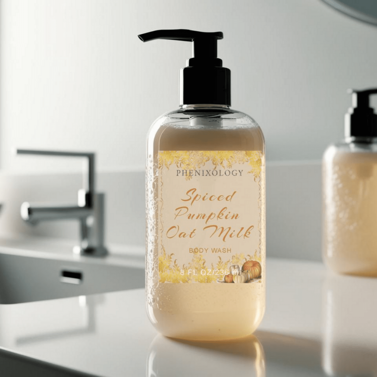 Spiced Pumpkin Oat Milk Body Wash | Hydrating Fall Scent Cleanser ...